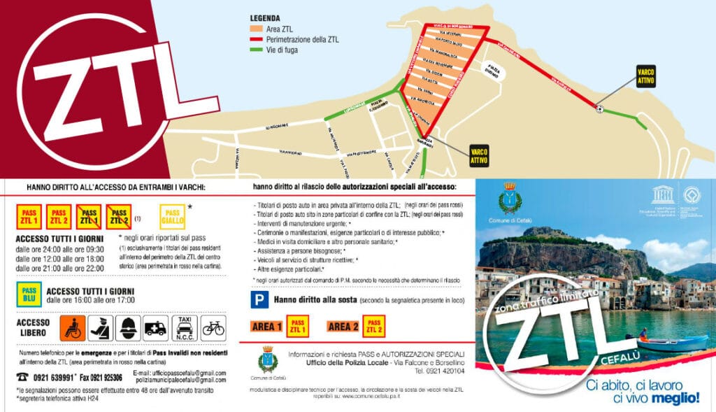 ZTL and parking area - VisitCefalù